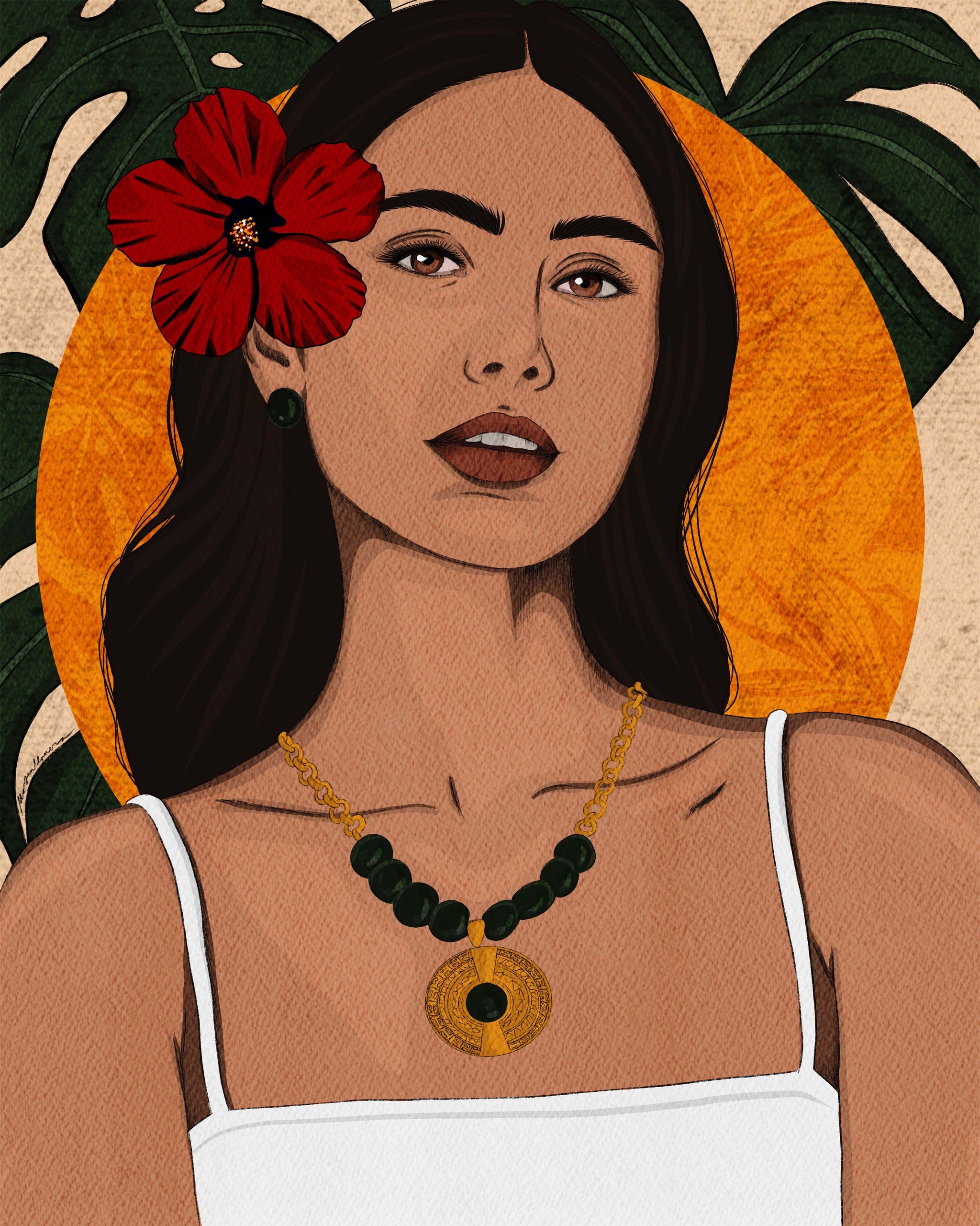 Malia Art Print – Mayan Llanera Art & Design Co